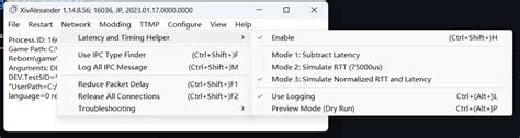 is possible to low the ping that is emulated · issue 571 · soreepeong