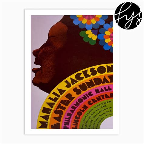 Mahalia Jackson Vintage Concert Poster Art Print Mahalia Jackson