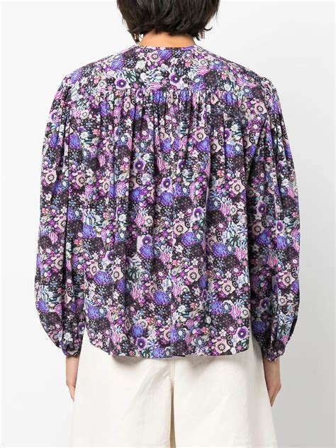 Isabel Marant Zara Floral Print Blouse Farfetch
