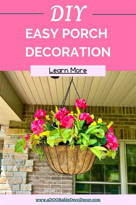 Easy Diy Porch Decoration Adoorable Deco Decor