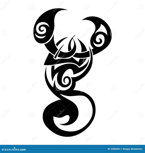 Scorpion Tatoo Stock Vector Illustration Of Clip Scorpion 3286606
