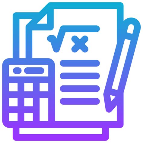 Maths Generic Gradient Outline Icon