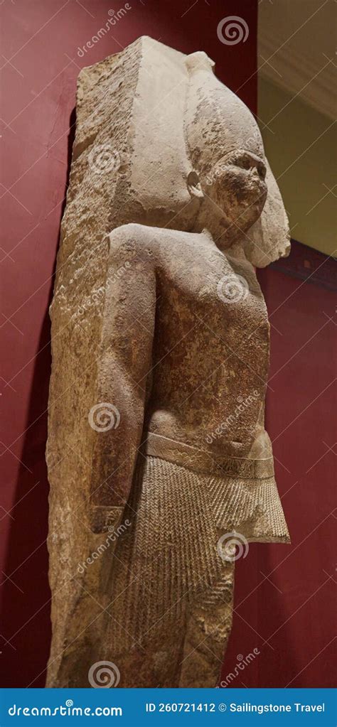 A Statue Of 4th Dynasty Pharaoh Sneferu Editorial Photography Image