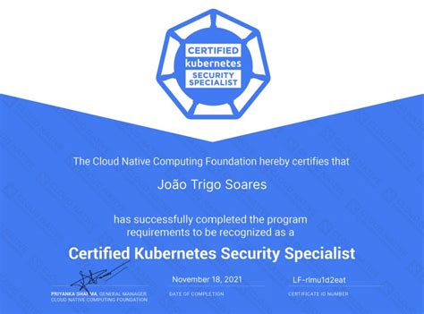 João Soares On Linkedin K8s Kubernetes Cks Cncf