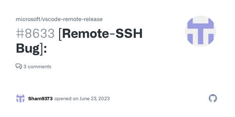 Remote Ssh Bug · Issue 8633 · Microsoftvscode Remote Release · Github