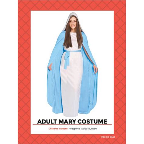 Adult Biblical Mary Costume Christmas Occasion And Event Party