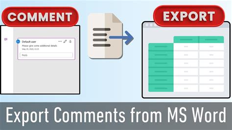 How To Export Comments From Microsoft Word 2 Methods Youtube