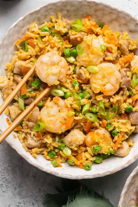 Shrimp And Chicken Fried Rice A Better Than Takeout Recipe