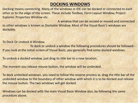 Introduction To Visual Basic Pptpptx