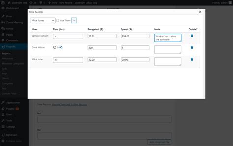 How To Use Upstream Time Tracking And Budgeting Upstream Documentation