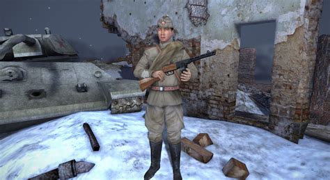 Радянський солдат Ii Світова війна 3d сцена Цифрова освіта та