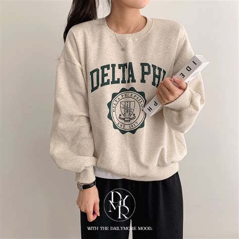 데일리모어 오버핏 벌룬 델타 맨투맨