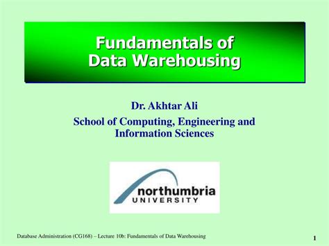 Ppt Fundamentals Of Data Warehousing Powerpoint Presentation Free