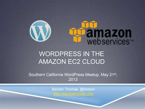 Wordpress On Amazon Ec2 Ppt
