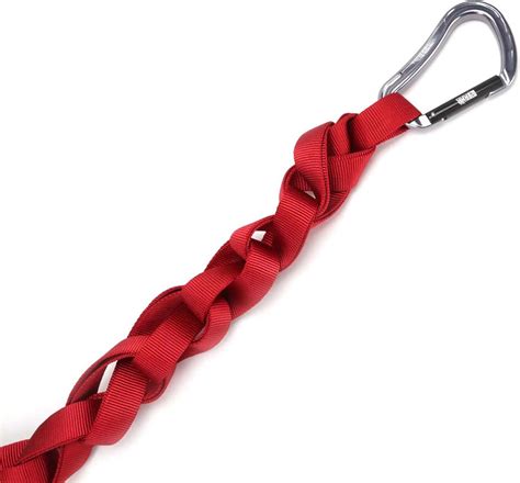 Rock N Rescue 20 Foot Heavy Duty Tubular Nylon Webbing And Carabiner