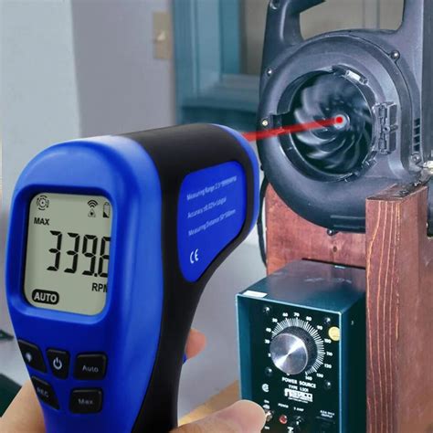 Non Contact Handheld Digital Laser Tachometer Rotational Speed Measuri