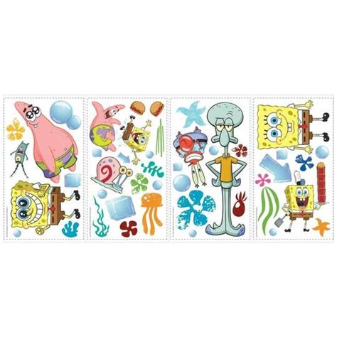 Roommates Spongebob Squarepants Peel And Stick Wall Decals Michaels Wall Decals Wall