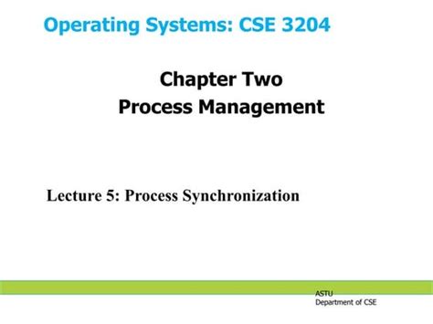 Synchronization In Distributed Systems Pptx
