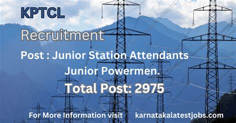 Kptcl Notification For 2975 Posts Apply Sslc Passed