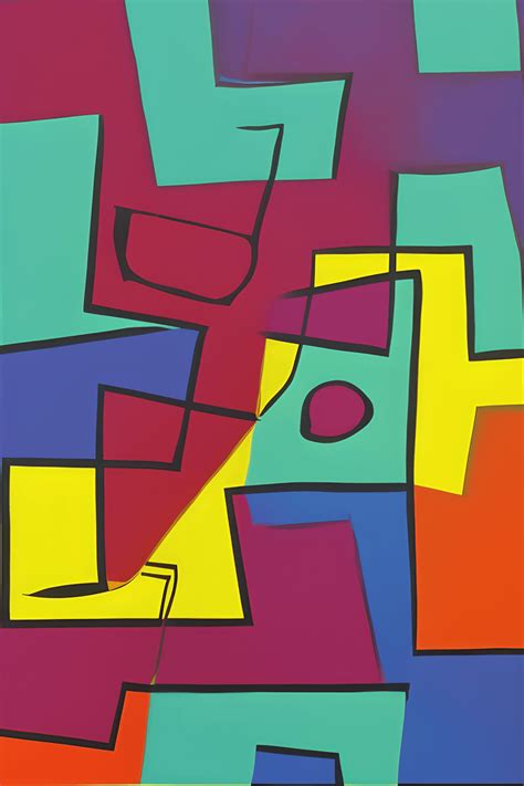 Pop Art Abstract Art Prove Emcsquared · Creative Fabrica