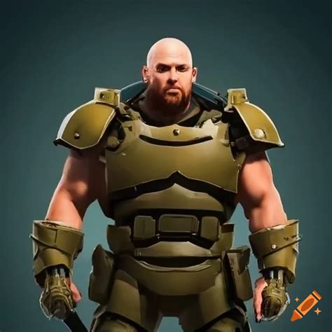 Man In Military Juggernaut Armor
