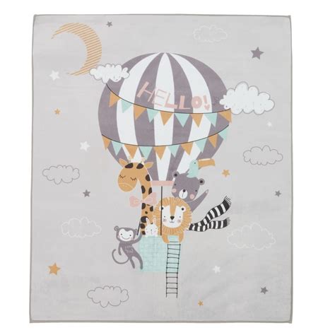 Covor Pentru Copii Dreptunghiular Model Junga Poliester 100x120 Cm