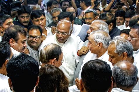 Senior Congress Leader And Lop Rajya Sabha Mallikarjun Kharge In A
