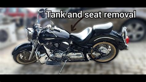 Seat And Tank Removal For Yamaha Dragstar Vstar Youtube