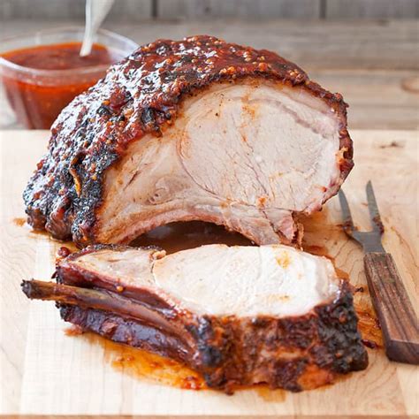 Barbecued Glazed Pork Roast Americas Test Kitchen Recipe