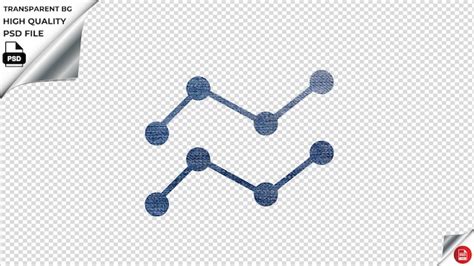 Share Connection Connect Graph Vector Icon Blue Denim Texture PSD Transparent Premium AI