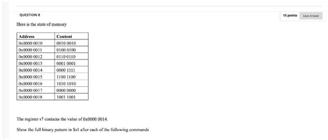 Solved Question 8 15 Points Save Answer Here Is The State Of