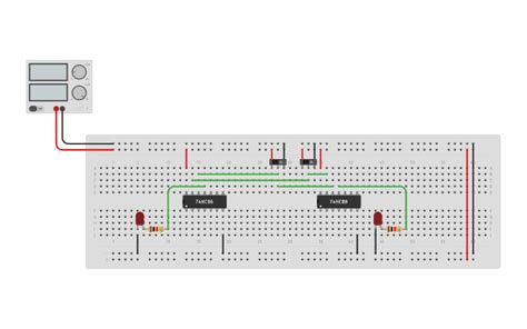 Circuit Design Binary Half Adder Tinkercad