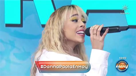 Danna Paola En Hoy Canta Mundo De Caramelo Youtube