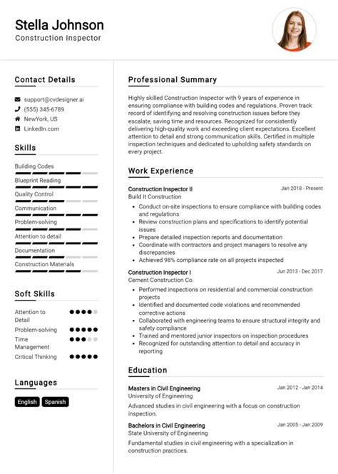 9 Concrete Inspector Resume Examples And Templates For 2026