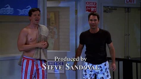 Auscaps Sean Hayes And Eric Mccormack Shirtless In Will And Grace 8 03