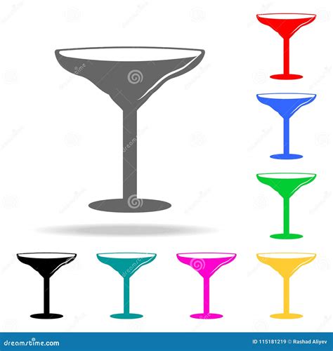 Cocktail Glass Icon Elements Of Bar In Multi Colored Icons Premium