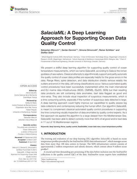 Pdf Salaciaml A Deep Learning Approach For Supporting Ocean Data Quality Control