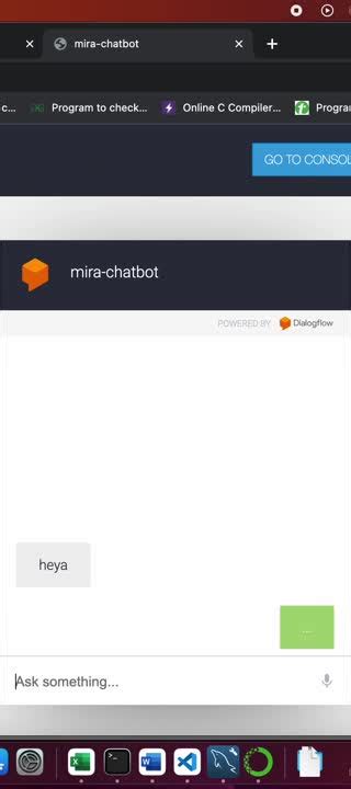 v r on linkedin nlp dialogflow fastapi mysql chatbot
