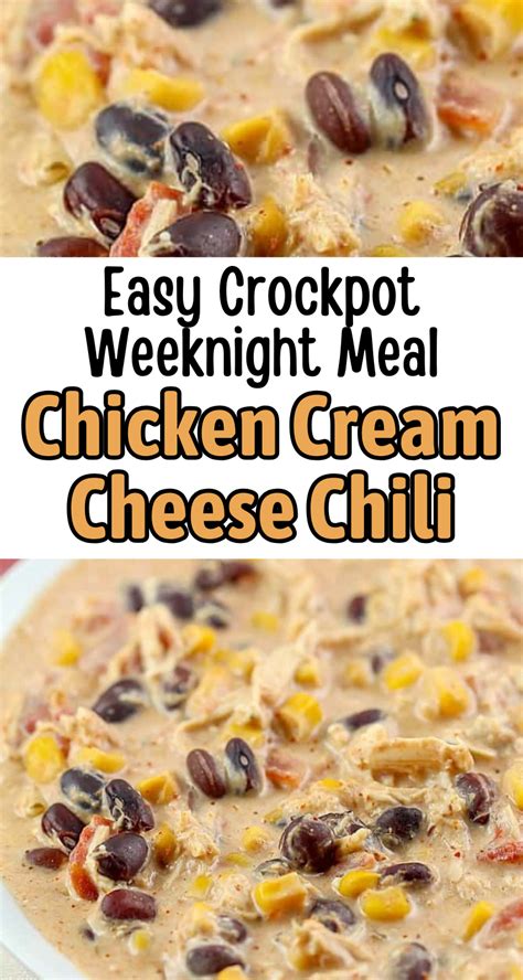 Crockpot Chicken Cream Cheese Chili Recipe Cream Cheese Chicken