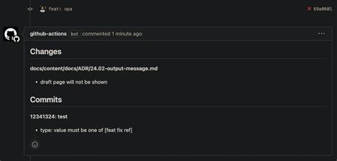 Git Changes Validation