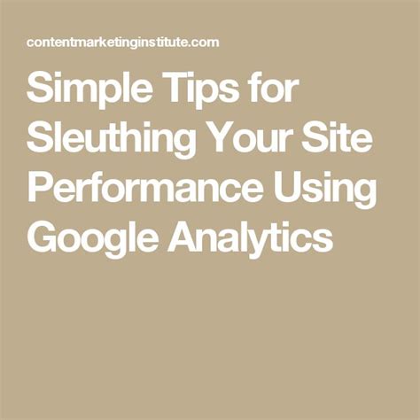Simple Tips For Analyzing Your Site Performance
