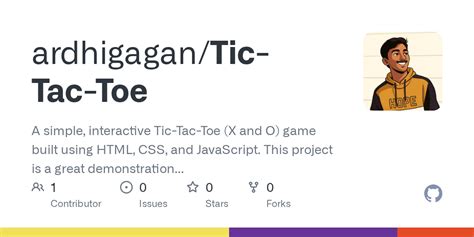 Github Ardhigagantic Tac Toe Html Css Js A Simple Interactive Tic
