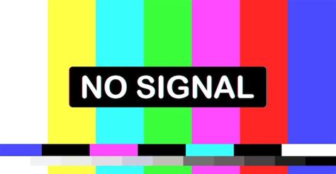 Premium Photo No Signal Flat Color Splash Screen No Signal Connection