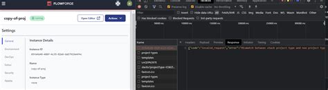 Unable To Set Project Instance Type Of A Legacy Project In FF 1 5 0