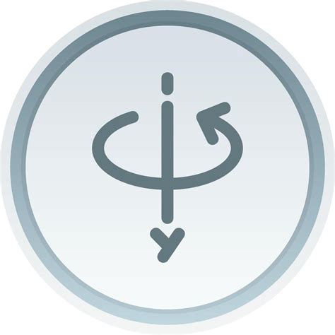 3d Rotate Y Axis Linear Button Icon 37894590 Vector Art At Vecteezy