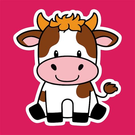 Cow Sticker Pack Vectors And Illustrations For Free Download