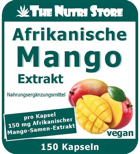 Afrikanische Mango Extrakt 150 mg Kapseln 150 Stk. vegan | The Nutri Store