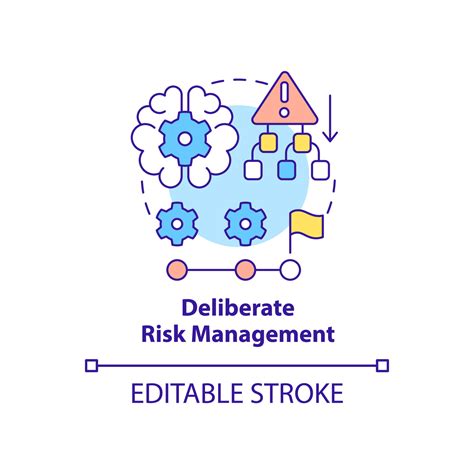 Deliberate Risk Management Concept Icon Risk Supervision Abstract Idea