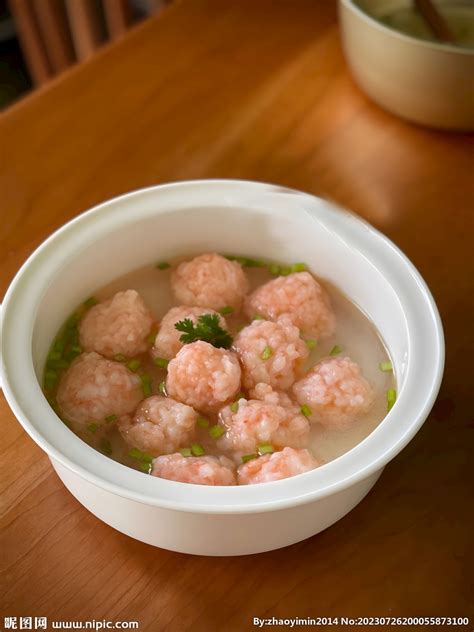 虾丸汤摄影图传统美食餐饮美食摄影图库昵图网