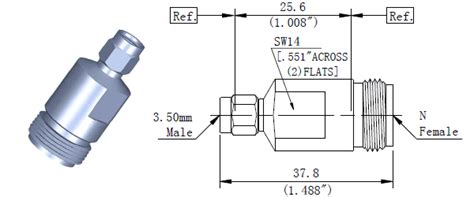 RF Coaxial Adapters Type N Male Female To Mm Male Female
